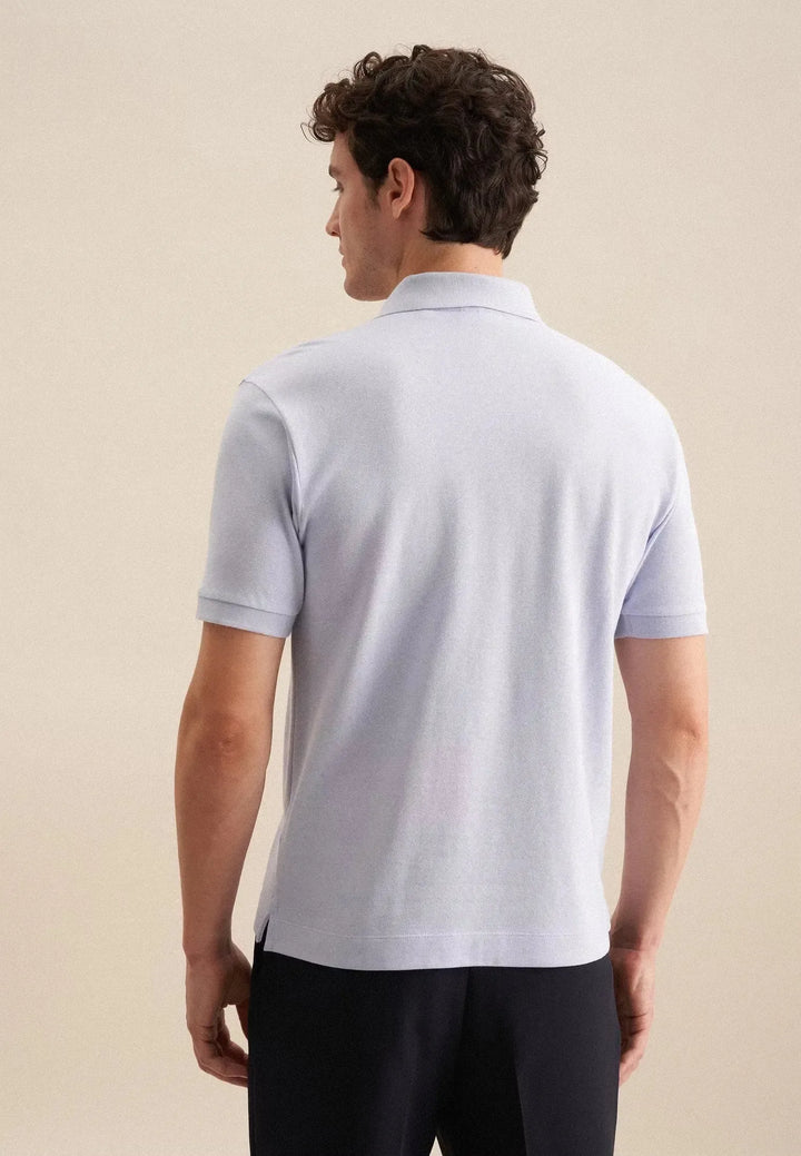Seidensticker Regular Fit Pique Polo Shirt Light Blue-Designer Outlet Sales