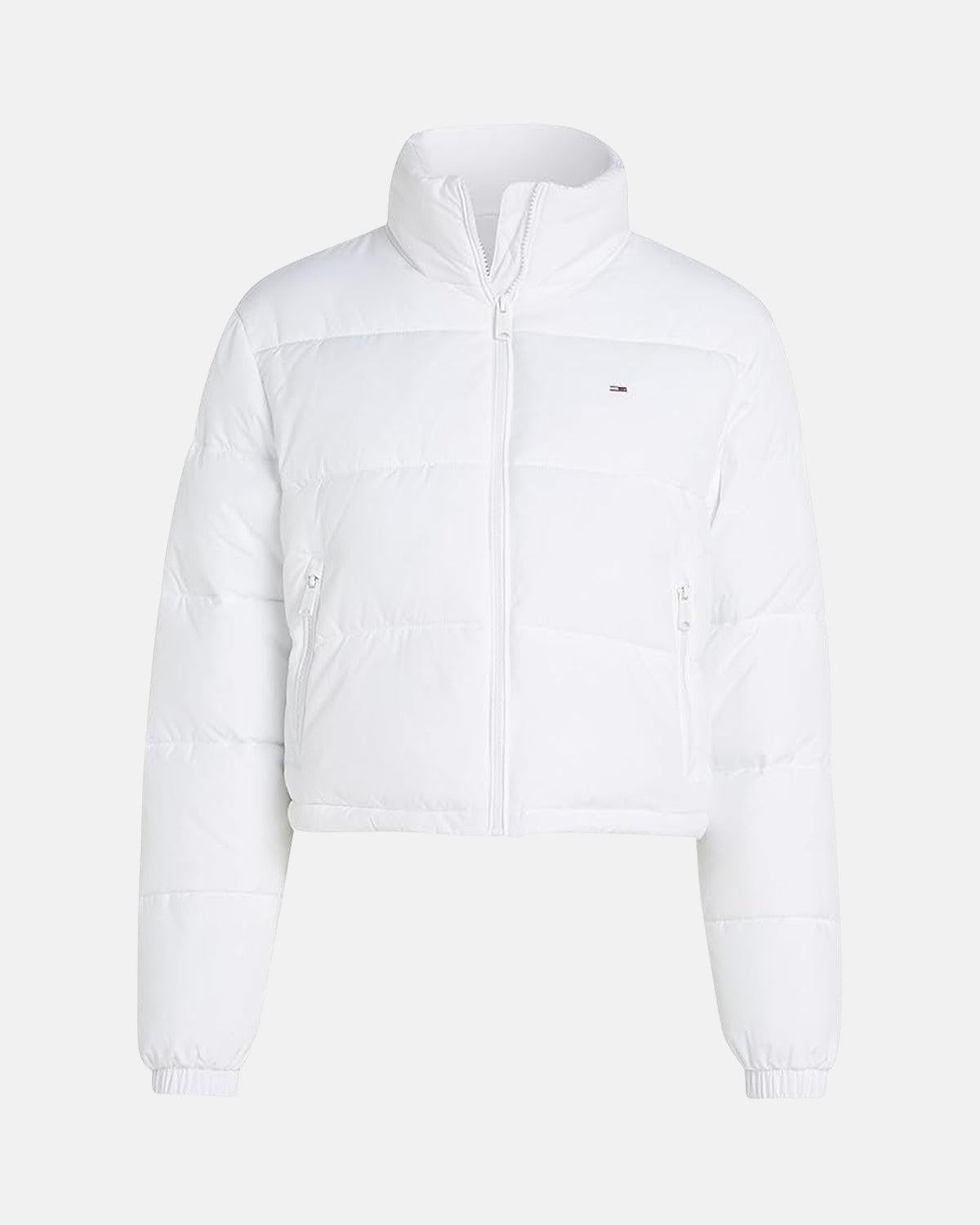 TOMMY HILFIGER WOMENS TJW CRP ESSENTIAL PUFFA JACKET WHITE – Designer ...